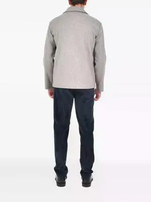 DRUMOHR Buttoned Patch-pocket Overshirt - Grey