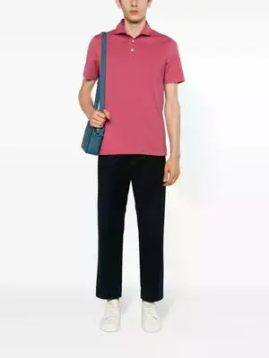 Fedeli Zero Jersey Polo Shirt - Red