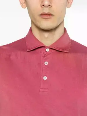 Fedeli Zero Jersey Polo Shirt - Red