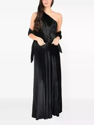 Alberta Ferretti Asymmetrical Maxi Dress