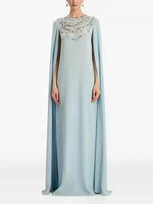 Oscar De La Renta Crystal-embellished Gown
