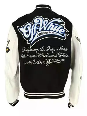 Off-White Long-sleeve Bomber Jacket - Black