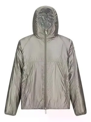 Herno Hooded Metallic Jacket - Silver
