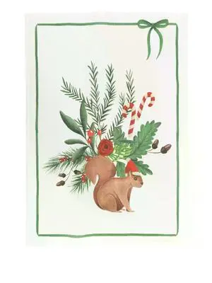 TESSITURA TOSCANA TELERIE Marzape Christmas-print Tableware - Neutrals