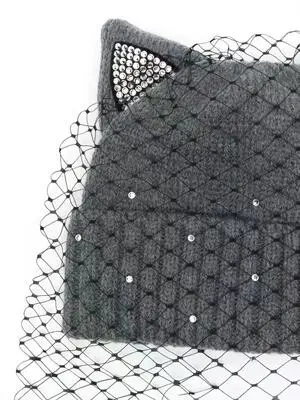 CA4LA Cat Ears Embellished Hat
