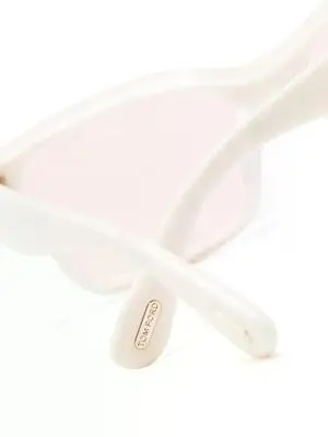 TOM FORD Logo-plaque Wayfarer-frame Sunglasses