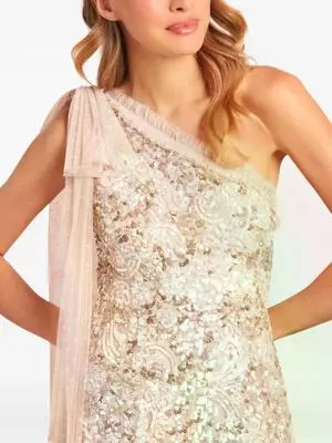 NEEDLE & THREAD One-shoulder Midi Dress