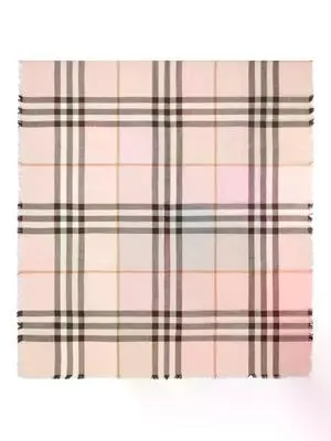 Burberry Reversible Checked Scarf - Pink