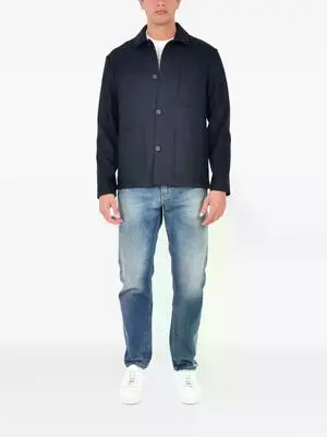 DRUMOHR Patch-pocket Overshirt - Blue