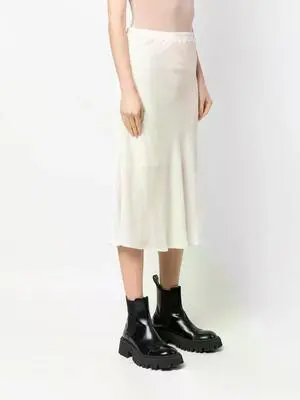 Gold Hawk High-waisted Silk-blend Skirt