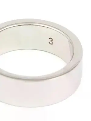 MAISON MARGIELA Logo-engraved Band Ring