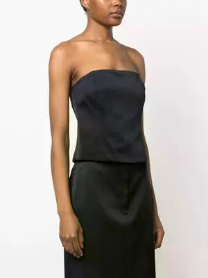 Brunello Cucinelli Strapless Silk-blend Top