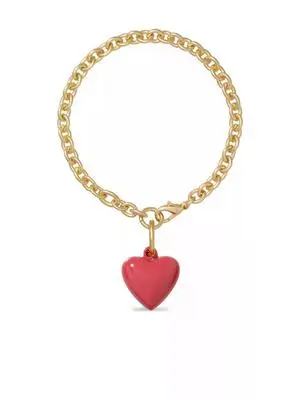 ROXANNE ASSOULIN Mini Puffy Heart-charm Bracelet - Gold