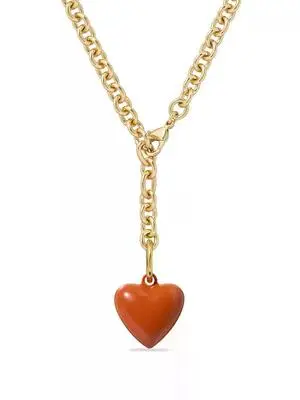 ROXANNE ASSOULIN Tone Mini Puffy Heart Charm Necklace - Gold