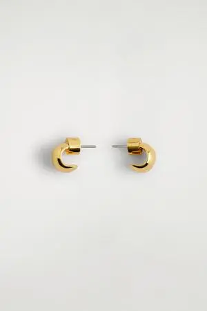 Cos Mini Half-hoop Earrings - Gold