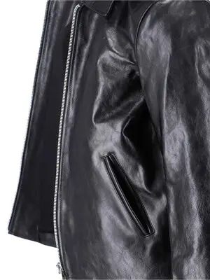 Our Legacy Mini Leather Jacket - Black