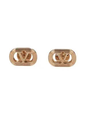 Valentino Garavani Ovalette Stud Earrings - Gold