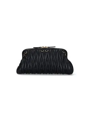 Miu Miu Matelassé Leather Pouch