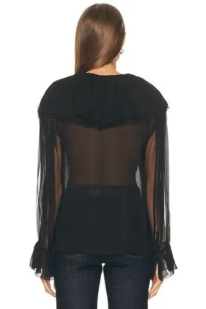 FRAME Tiered Statement Blouse