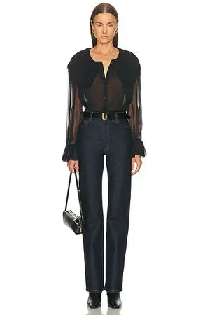FRAME Tiered Statement Blouse