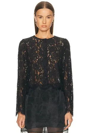 FRAME Lace Blouse