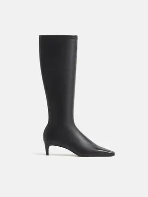 REFORMATION Remy Stretch Knee Boots - Black