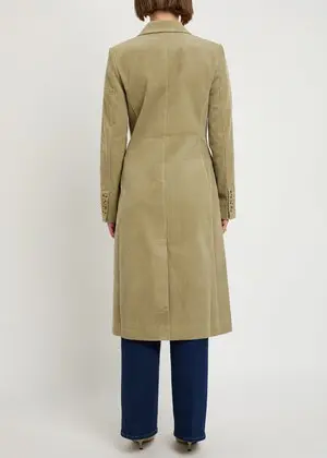 Paige Trexi Corduroy Tailored Coat - Olive
