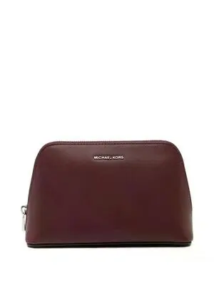 Michael Kors Leather Travel Pouch - Red