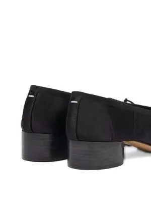 MAISON MARGIELA Tabi Satin Ballerina Pumps - Black