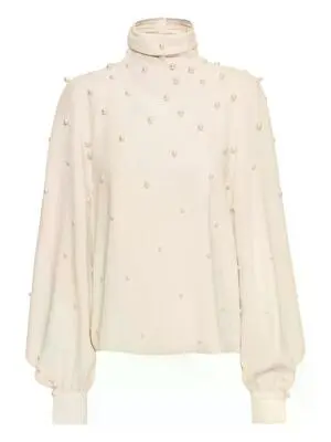 Oscar De La Renta Long Sleeve Blouses
