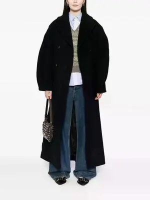 GANNI Oversized Long Pea Coat