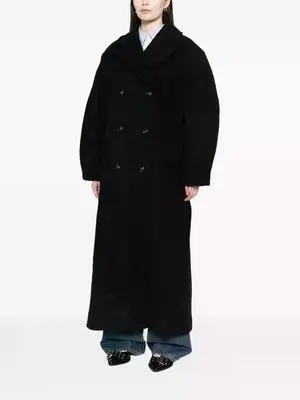 GANNI Oversized Long Pea Coat