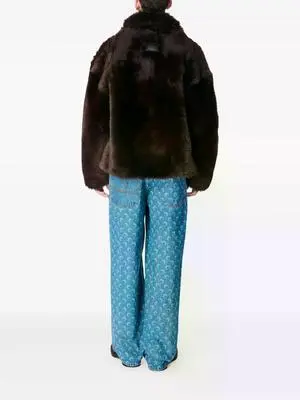 MARINE SERRE Shearling Jacket