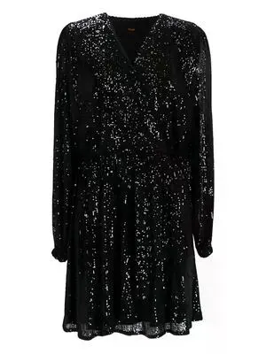BOSS Sequin-embellished Mini Dress