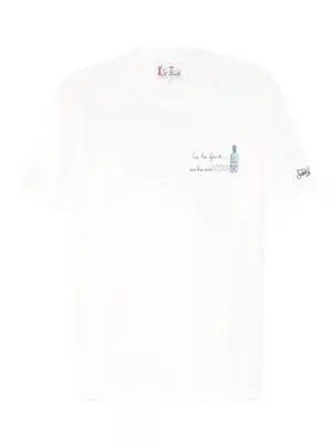 MC2 SAINT BARTH Arnott Embroidered T-shirt - White
