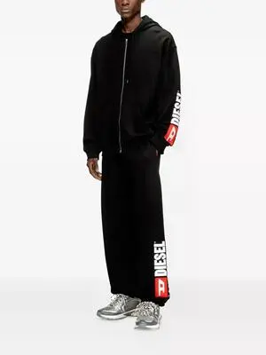 DIESEL® Logo-printed Hoodie - Black