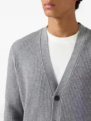 MC2 SAINT BARTH Herrison Ribbed Cardigan - Grey