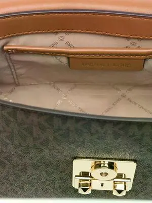 Michael Kors Monogram Crossbody Bag - Brown