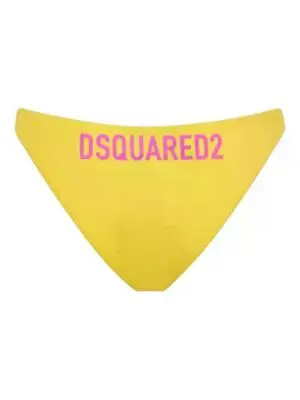 Dsquared2 Logo Bikini Bottoms - Yellow