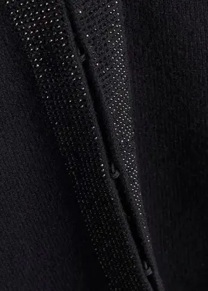 Tory Burch Kendra Crystal-embellished Cardigan - Black