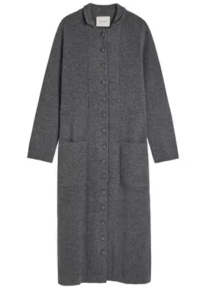 LISA YANG Rhea Cashmere Cardigan Coat - Grey