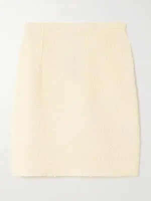 LIBEROWE Tavi Wool-blend Tweed Mini Skirt - Cream