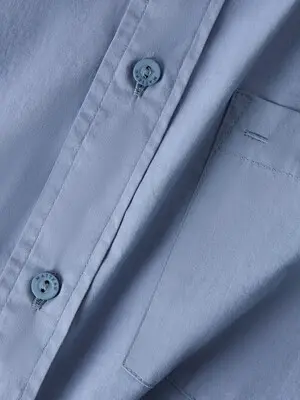 Matteau Organic Cotton-poplin Shirt - Blue