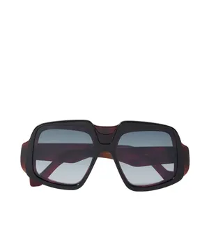 Loewe Anagram Oversized Aviator-style Sunglasses - Brown