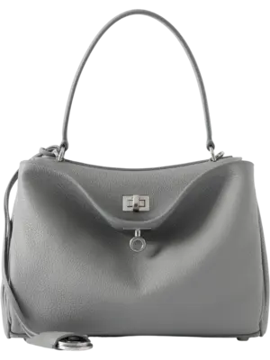 Balenciaga Rodeo Small Leather Shoulder Bag - Gray