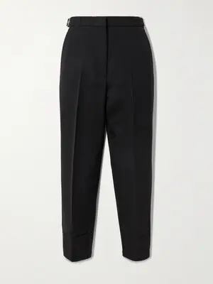 LANVIN Wool-twill Tapered Pants - Black