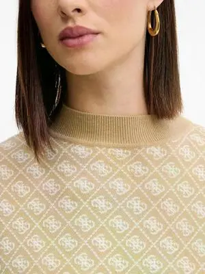 Guess Patterned High-neck Sweater