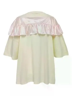 Ashley Williams Ruffled Curtain T-shirt - Neutrals
