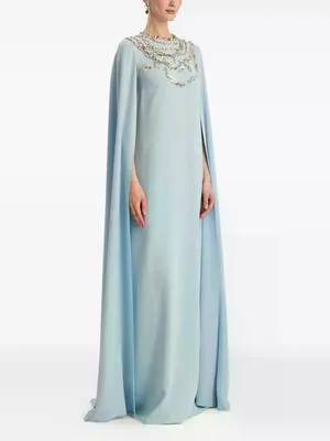 Oscar De La Renta Embellished Floor-length Dress