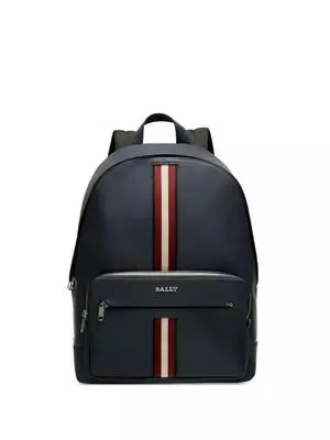 Bally Ribbon-detail Leather Backpack - Blue